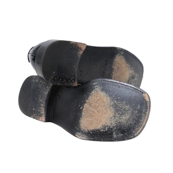 Prada | Shoes | Prada Mens Vintage Dress Shoes 75 Us 85 Black Patent ...